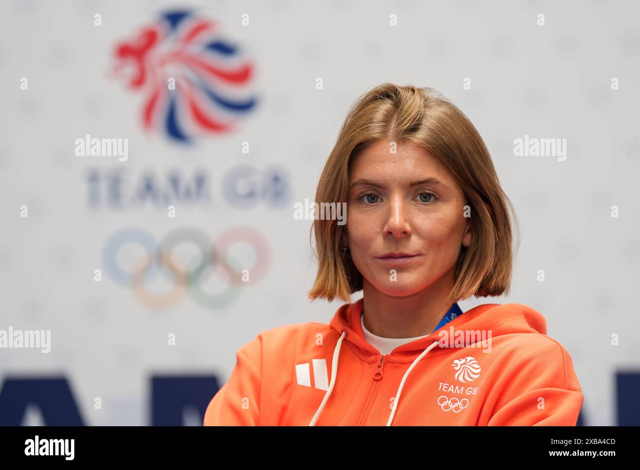 Beth Potter during a Team GB kitting out session ahead of the 2024 ...