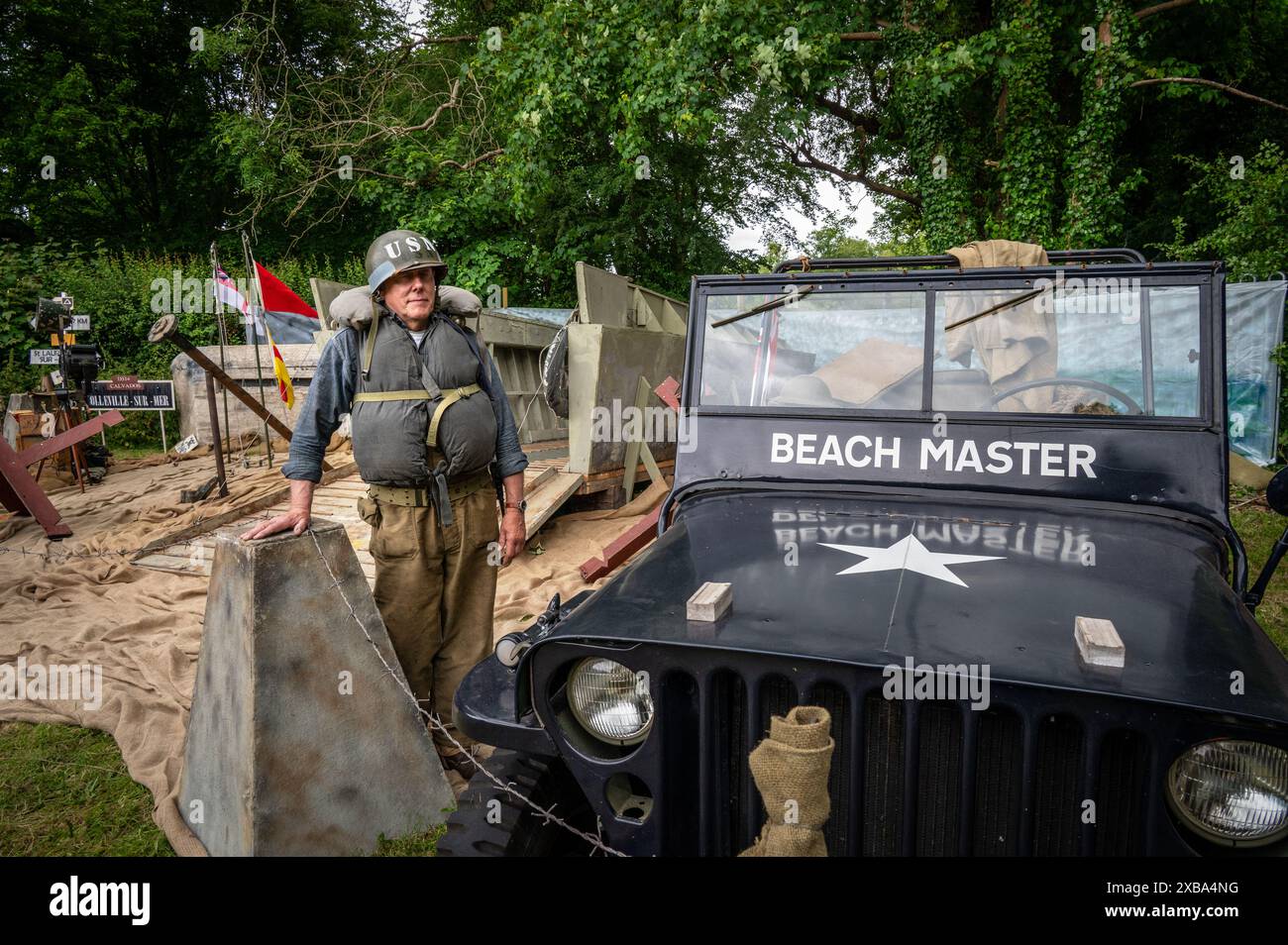 D-Day military vehicles at the 80th anniversary of the D-Day landings ...