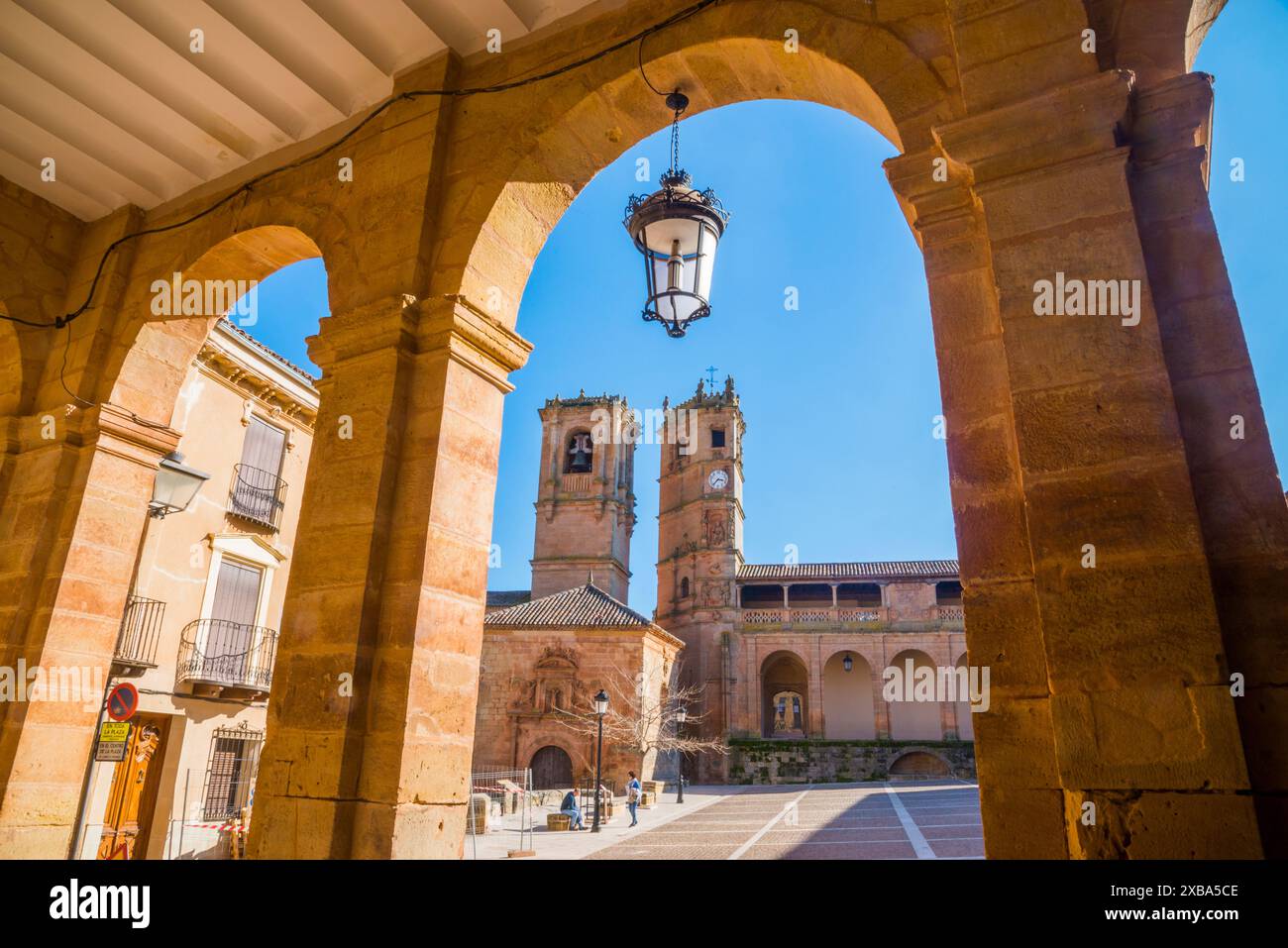 Plaza Mayor. Alcaraz, Albacete province, Castilla La Mancha, Spain ...