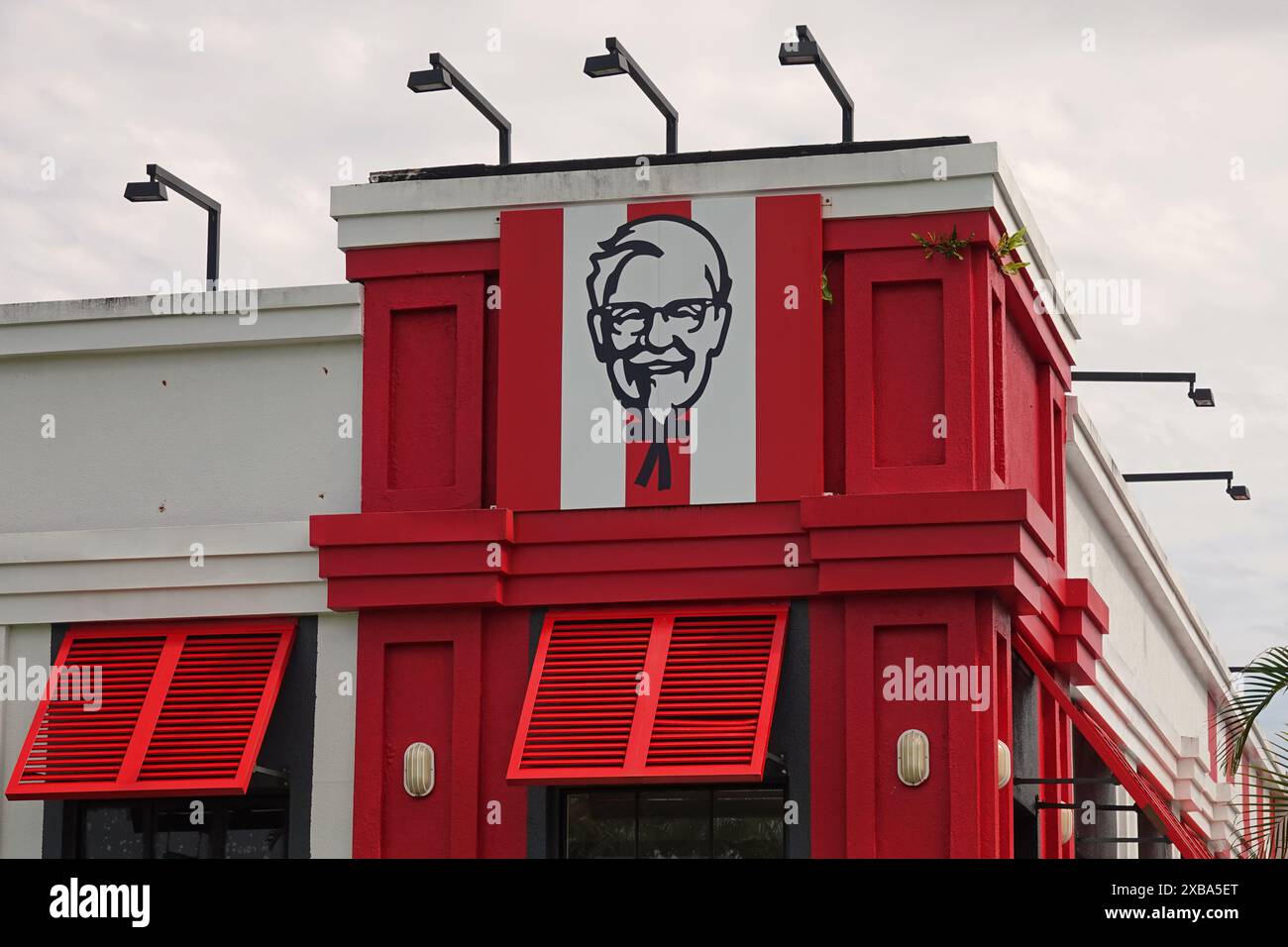 Hilo, Hawaii - A Kentucky Fried Chicken (KFC) Colonel Sanders fast food ...