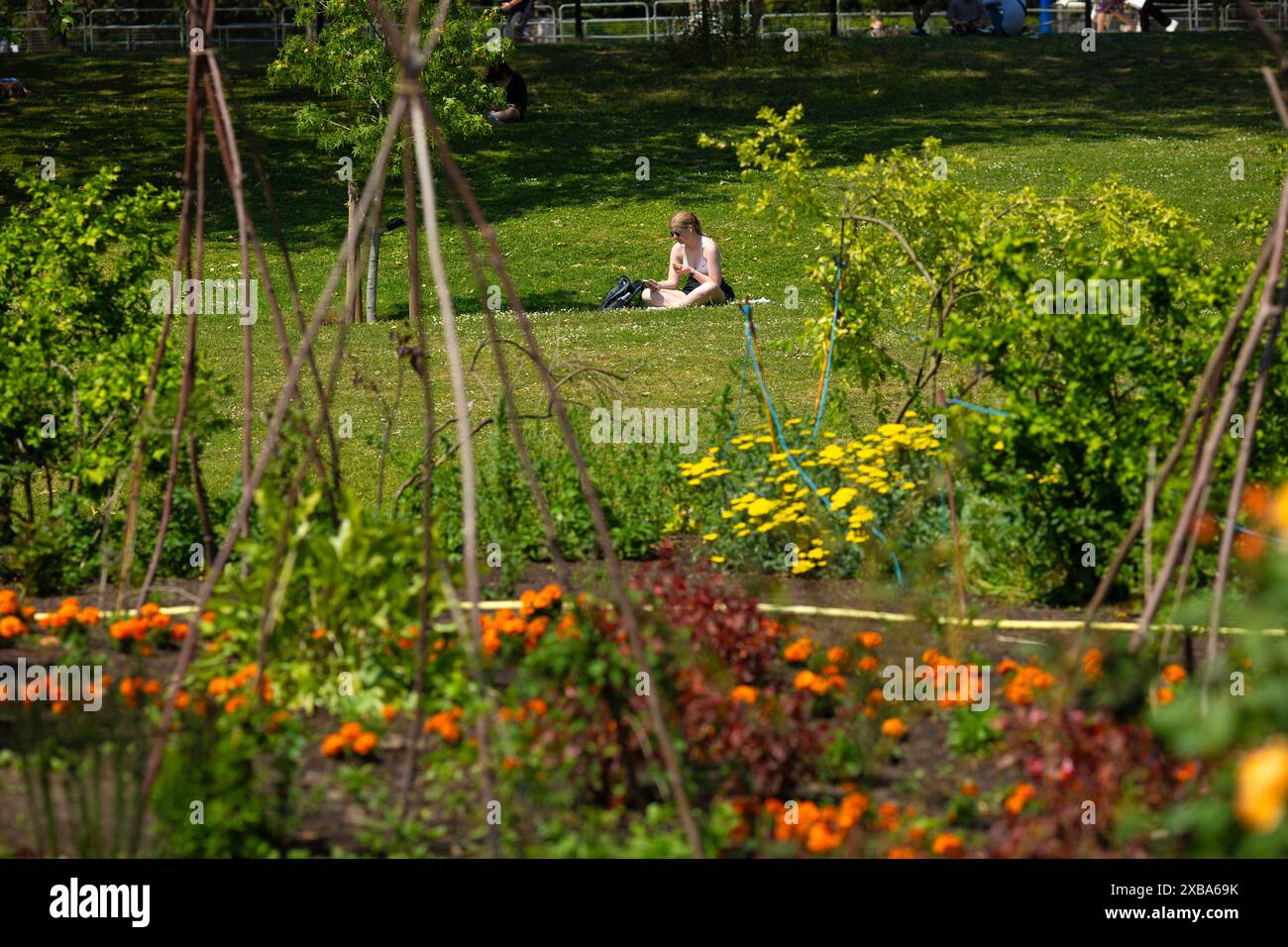 People enjoy a spell of hot weather as some sunbathe and others avoid ...