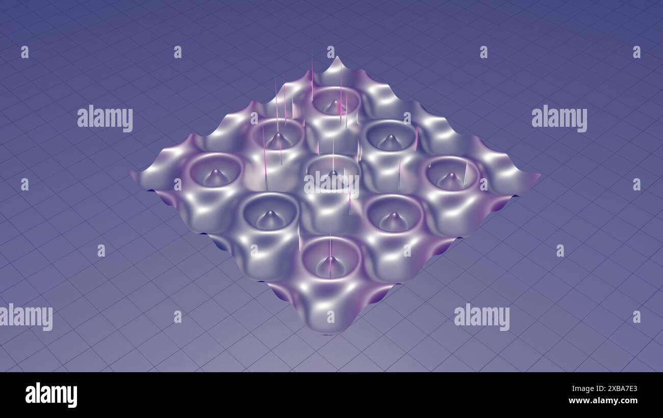 3d Rendering Of Anomaly Detection Using Autoencoder Highlighting Spikes