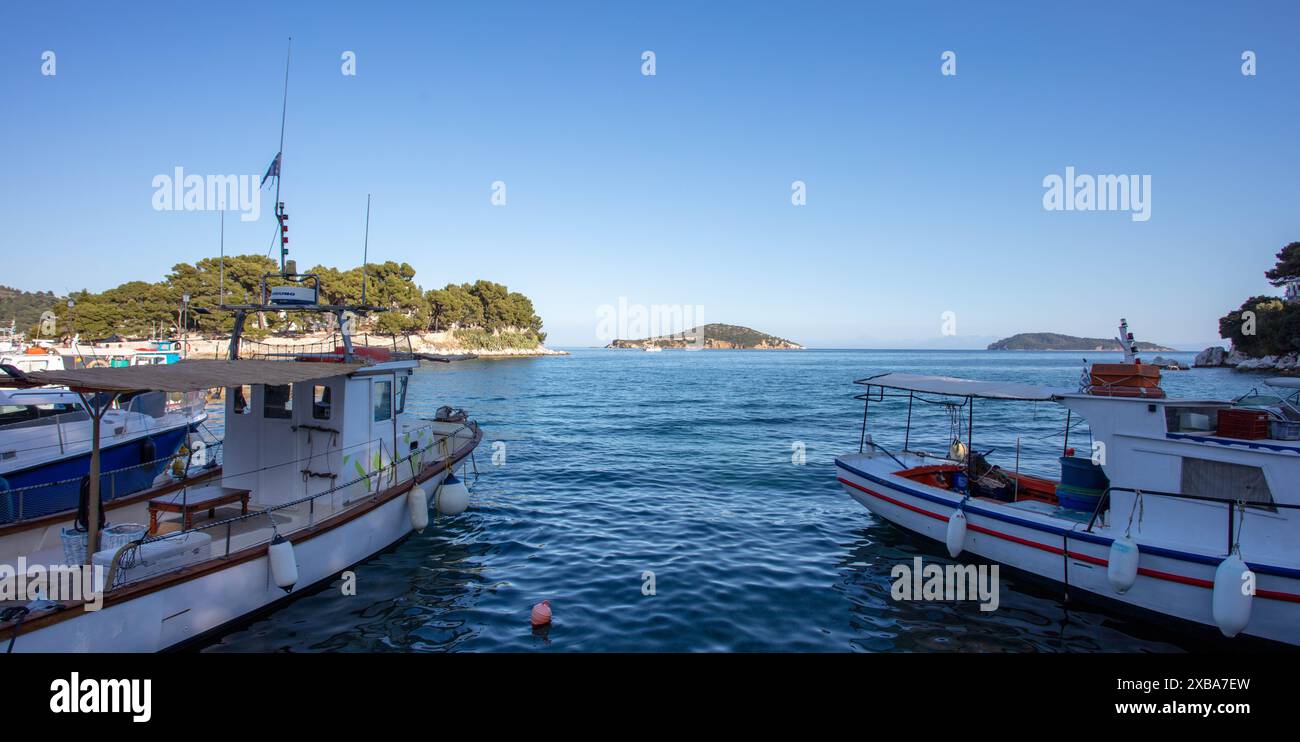 Skiathos island view port hi-res stock photography and images - Alamy
