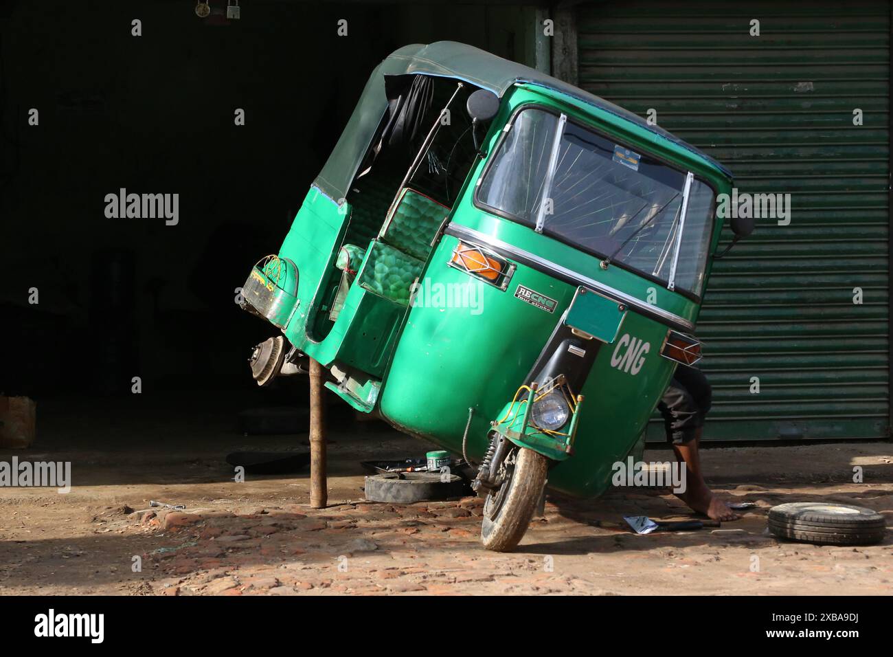Maintenance of a three wheeled car driven by compressed natural gas or ...
