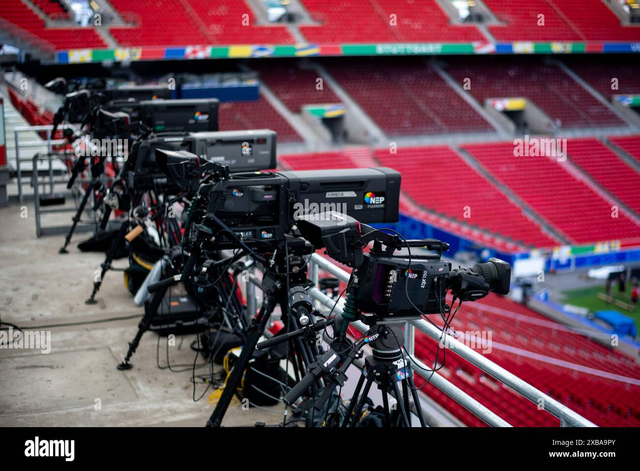 Themenfoto / Symbolbild NEP TV Kamera auf der Pressetribuene, GER ...