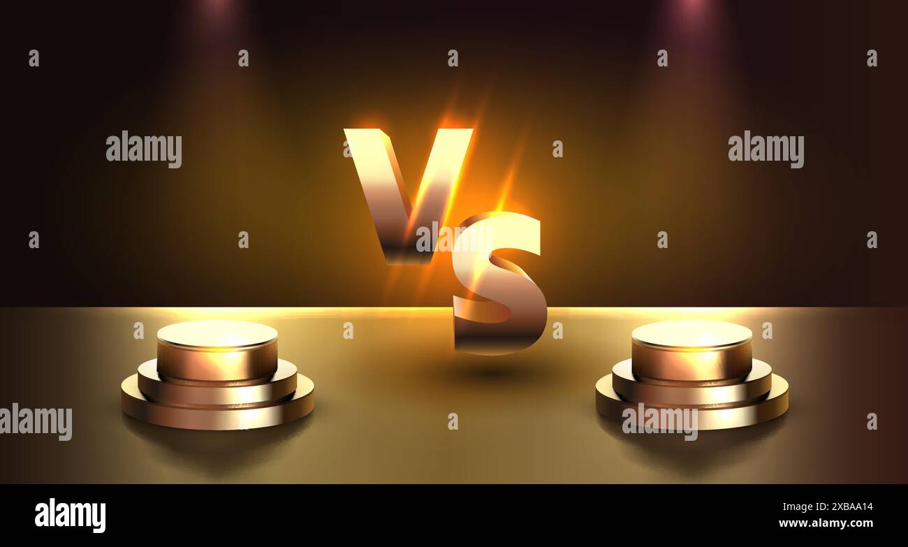 Versus game cover, banner sport vs, team concept. Vector illustration ...