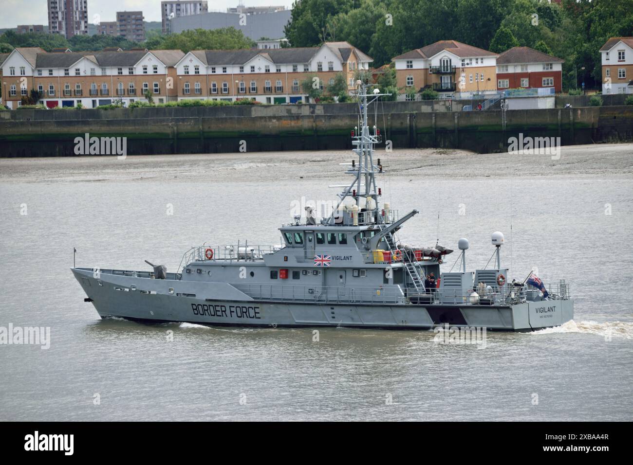 HMC VIGILANT operated by the UK Border Force seen operating on the ...