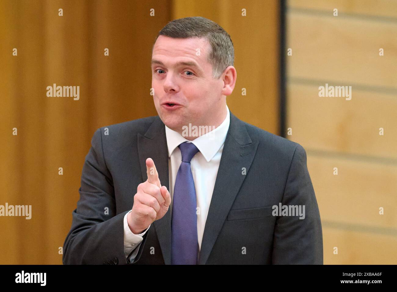 Edinburgh Scotland, UK 11 June 2024. Leader of the Scottish ...