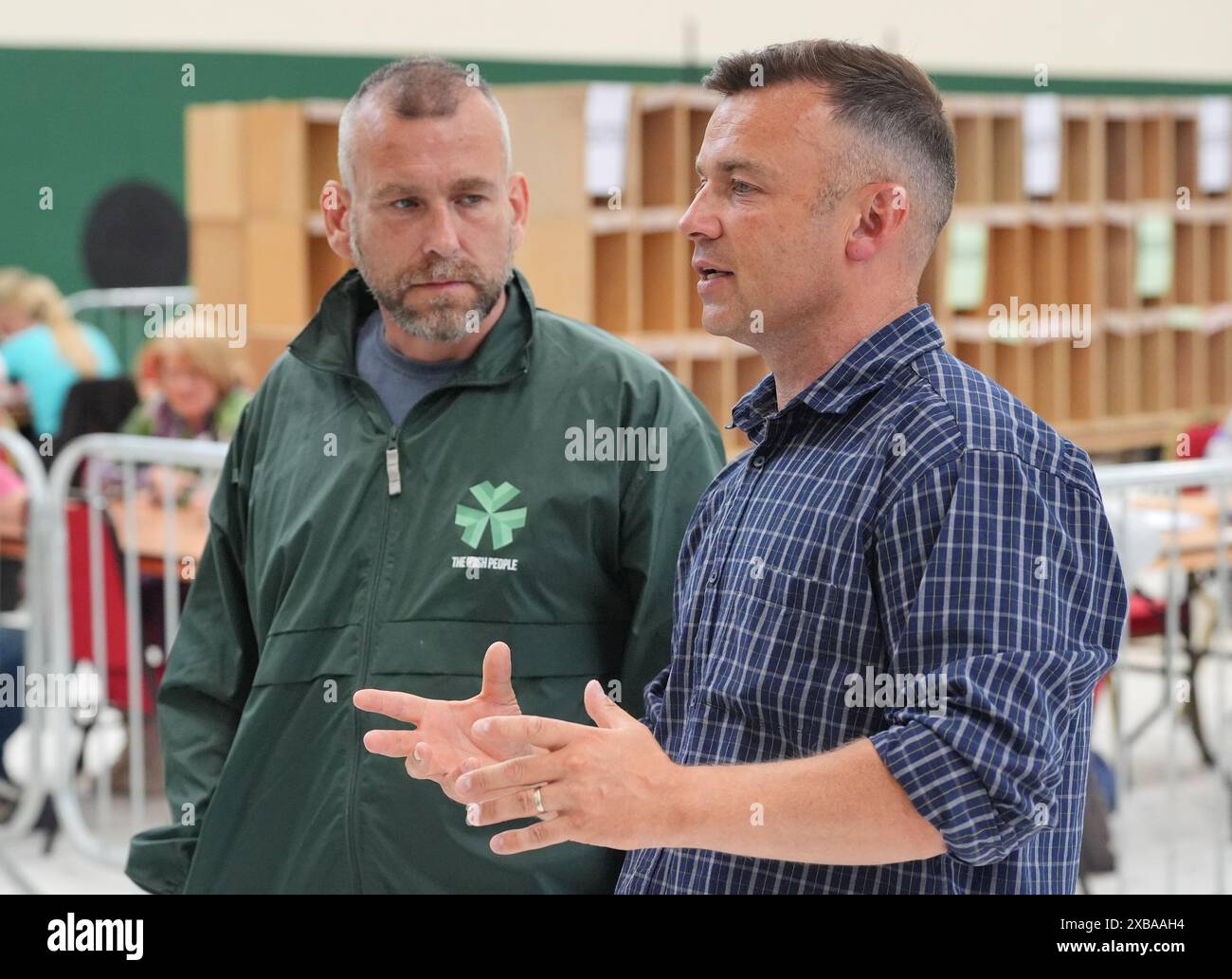 Ireland First candidates Derek Blighe (right) and Ross Lahive (left ...