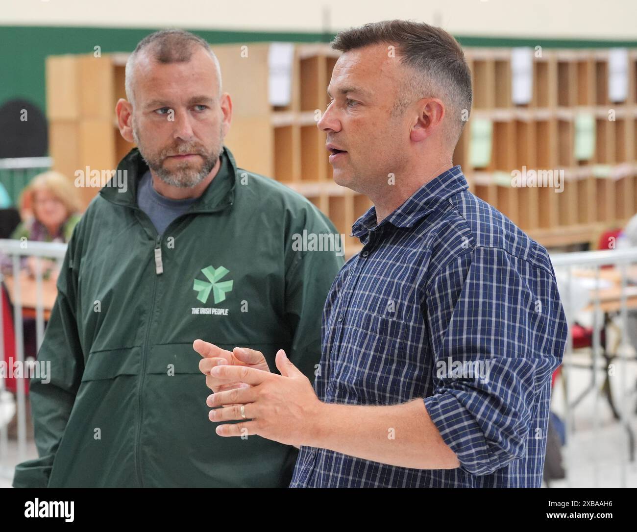 Ireland First candidates Derek Blighe (right) and Ross Lahive (left ...