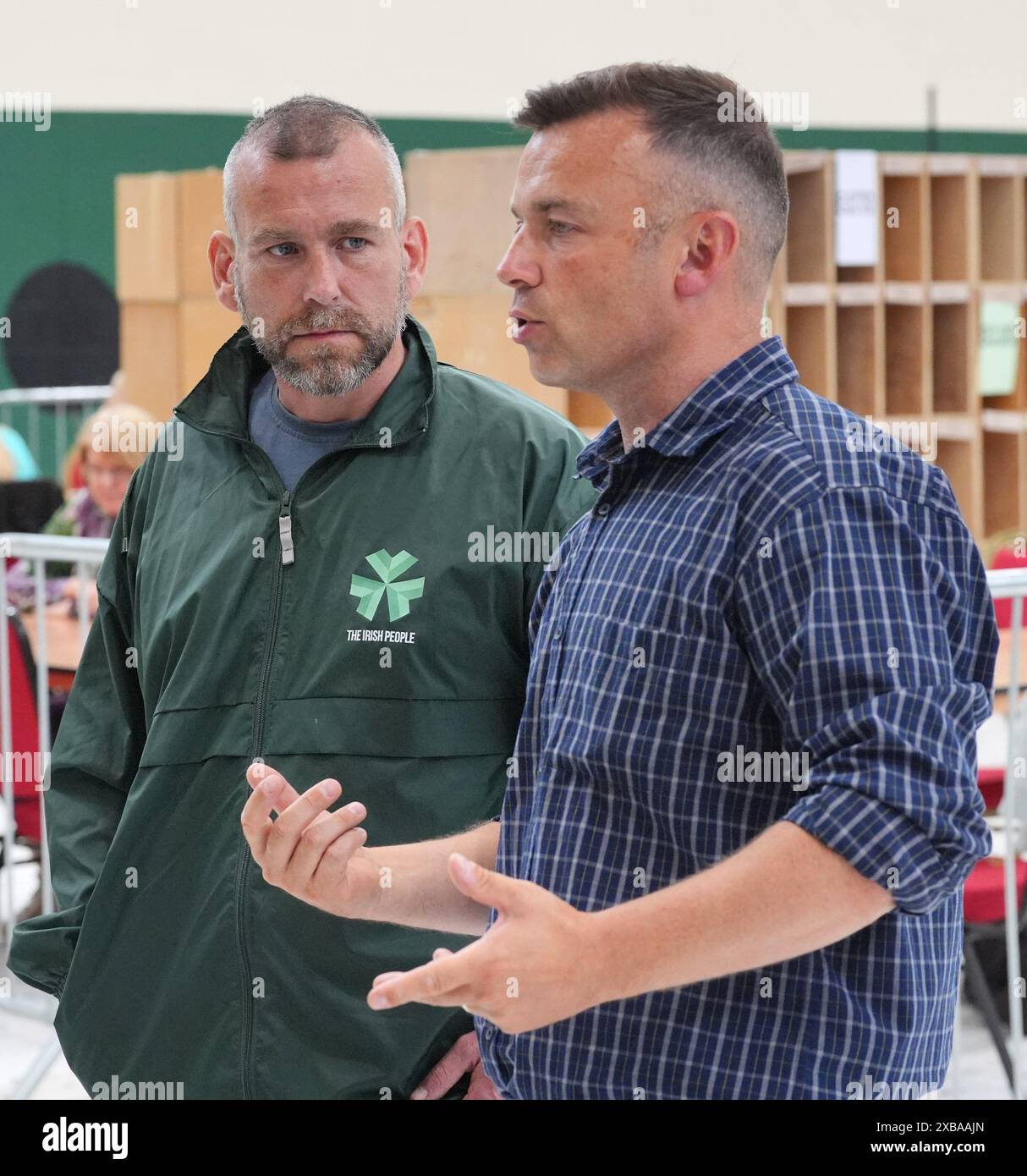 Ireland First candidates Derek Blighe (right) and Ross Lahive (left ...