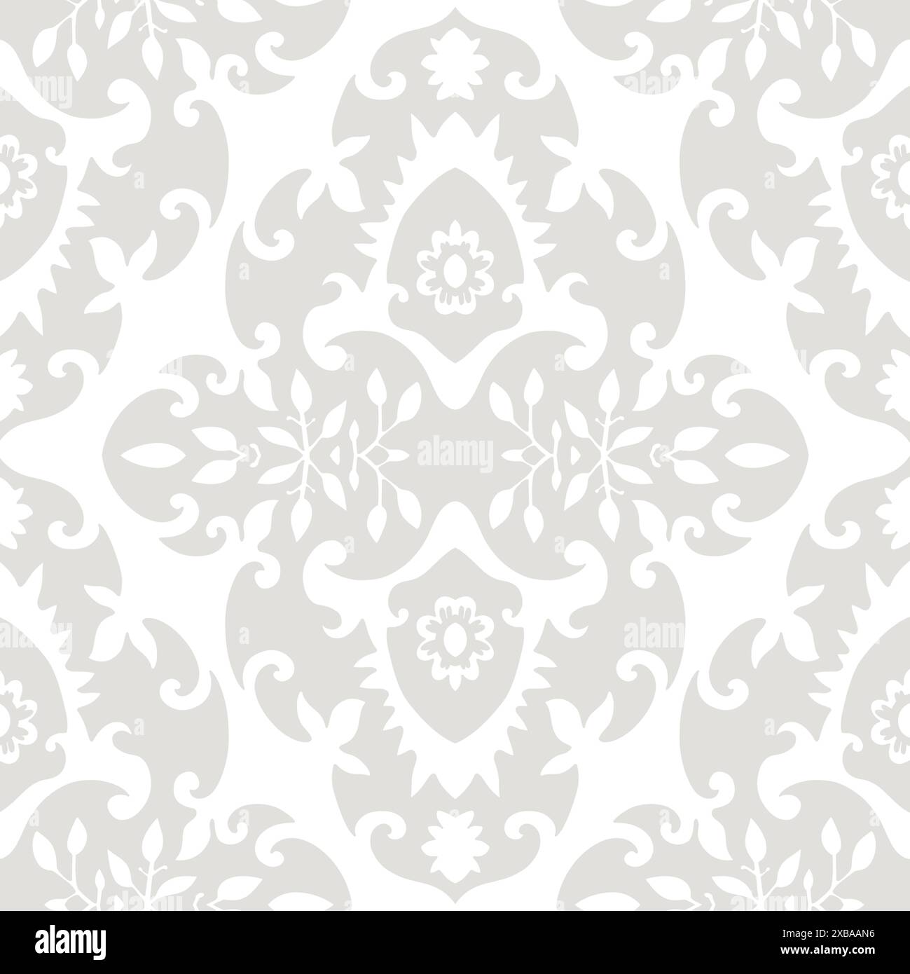 Intricate Beige Damask Floral Pattern Stock Vector Image & Art - Alamy