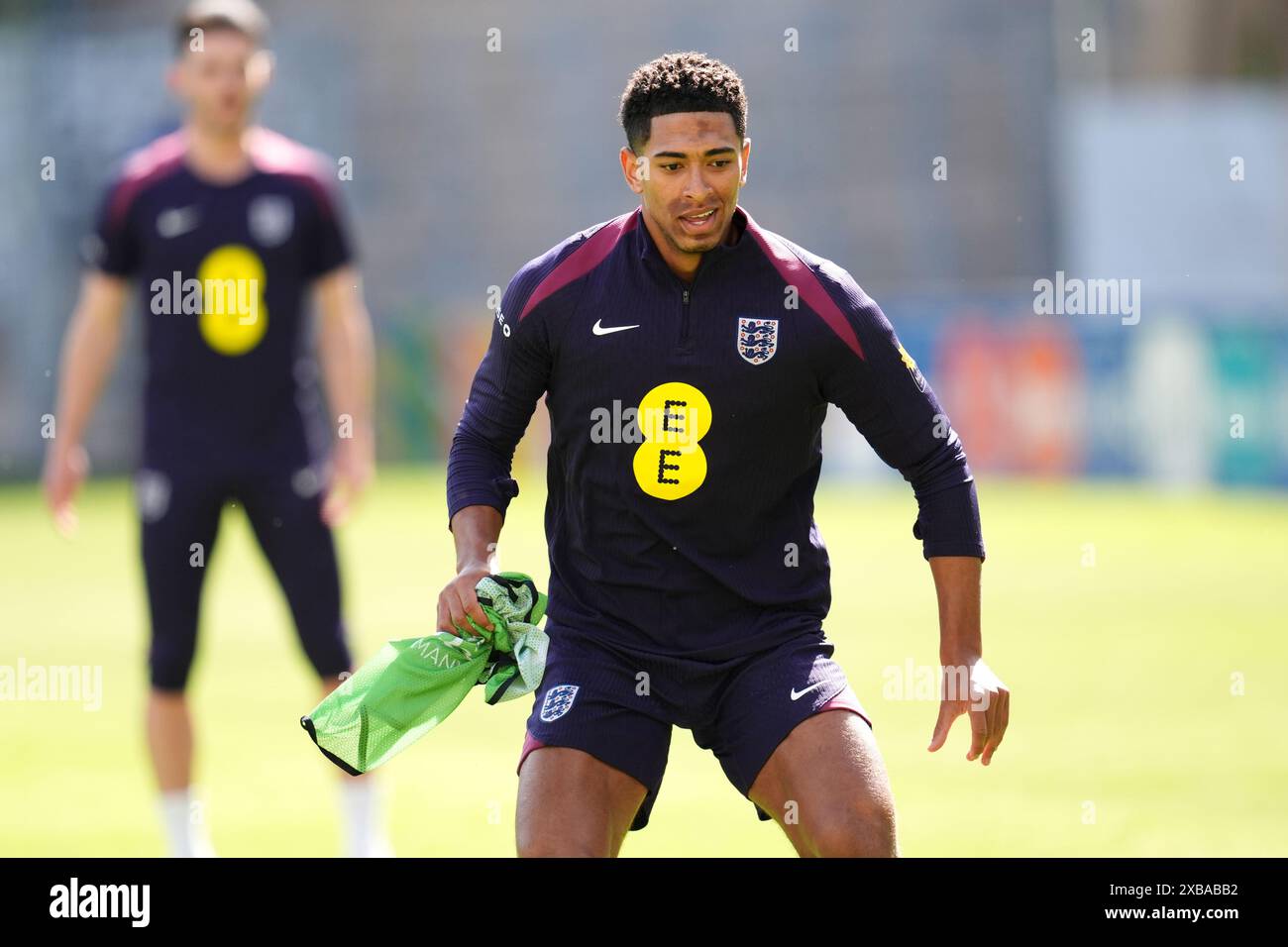 England's Jude Bellingham during a training session at the Ernst-Abbe ...