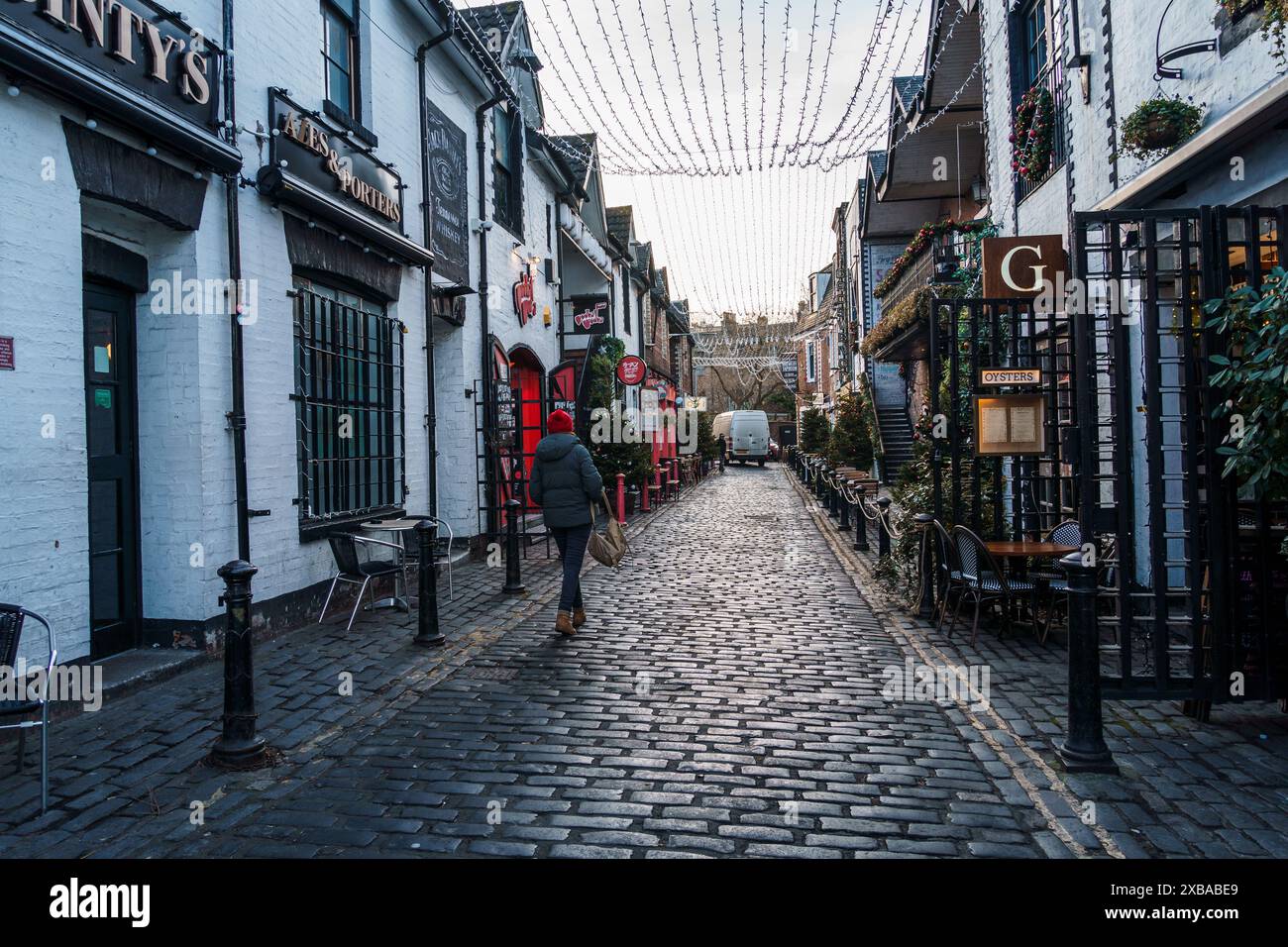 Glasgow, UK - December 6, 2023: View of Ashton Lane. It is a trendy ...