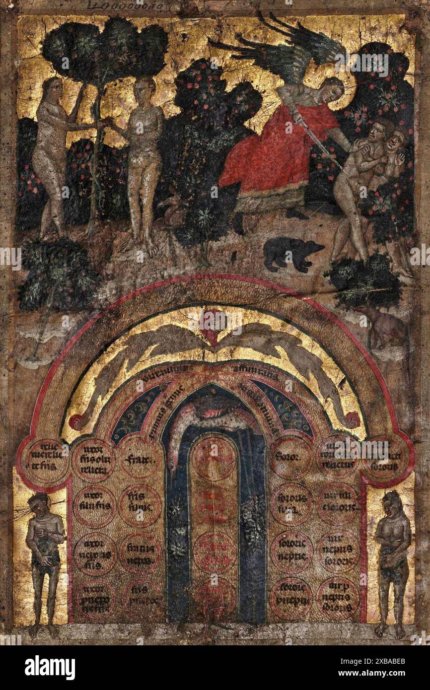 Leaf from a Volume of Johannes Andrea's "Lectura super arboris ...