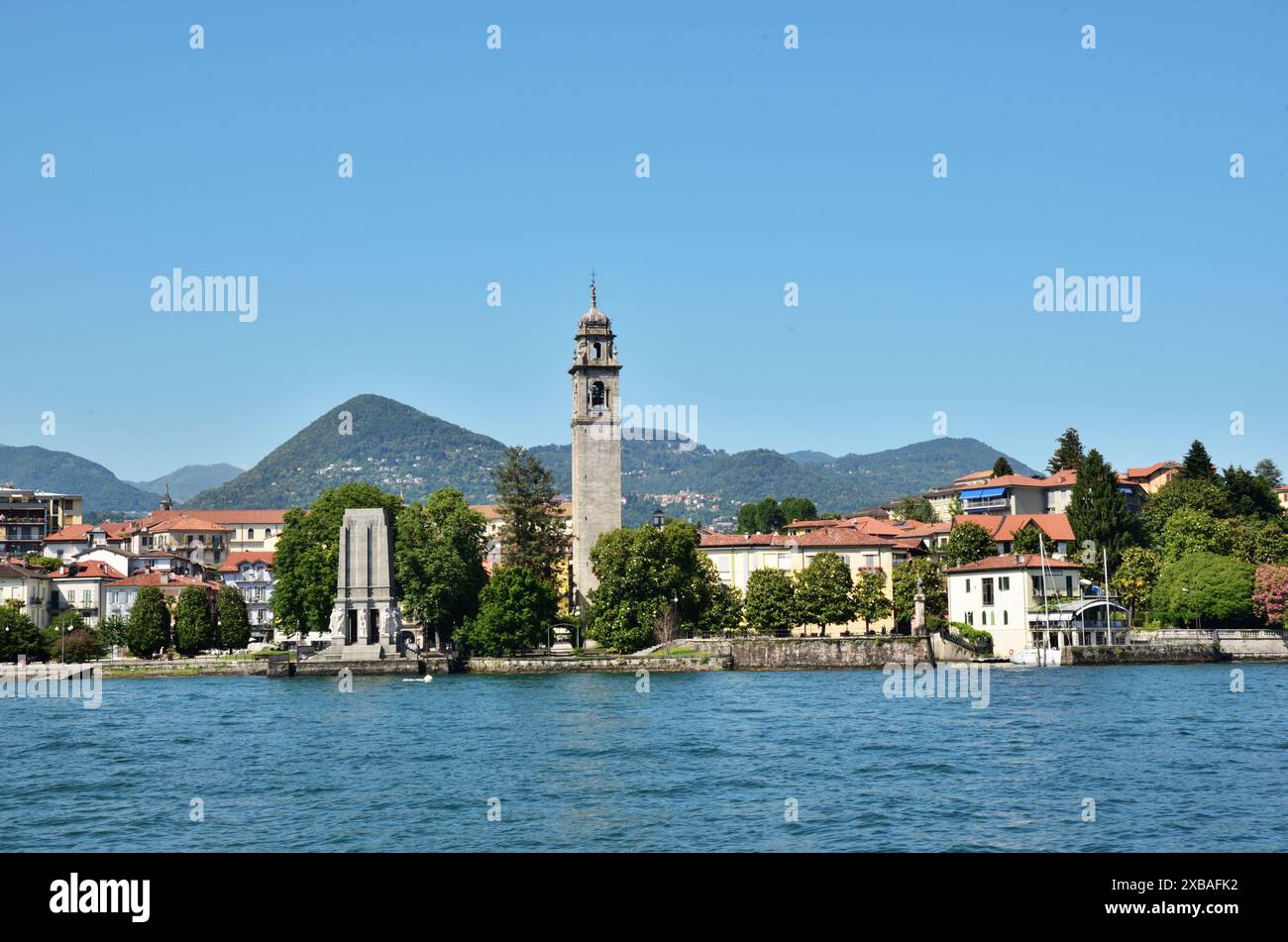 The town of Pallanza on Lake Maggiore, Italy Stock Photo - Alamy