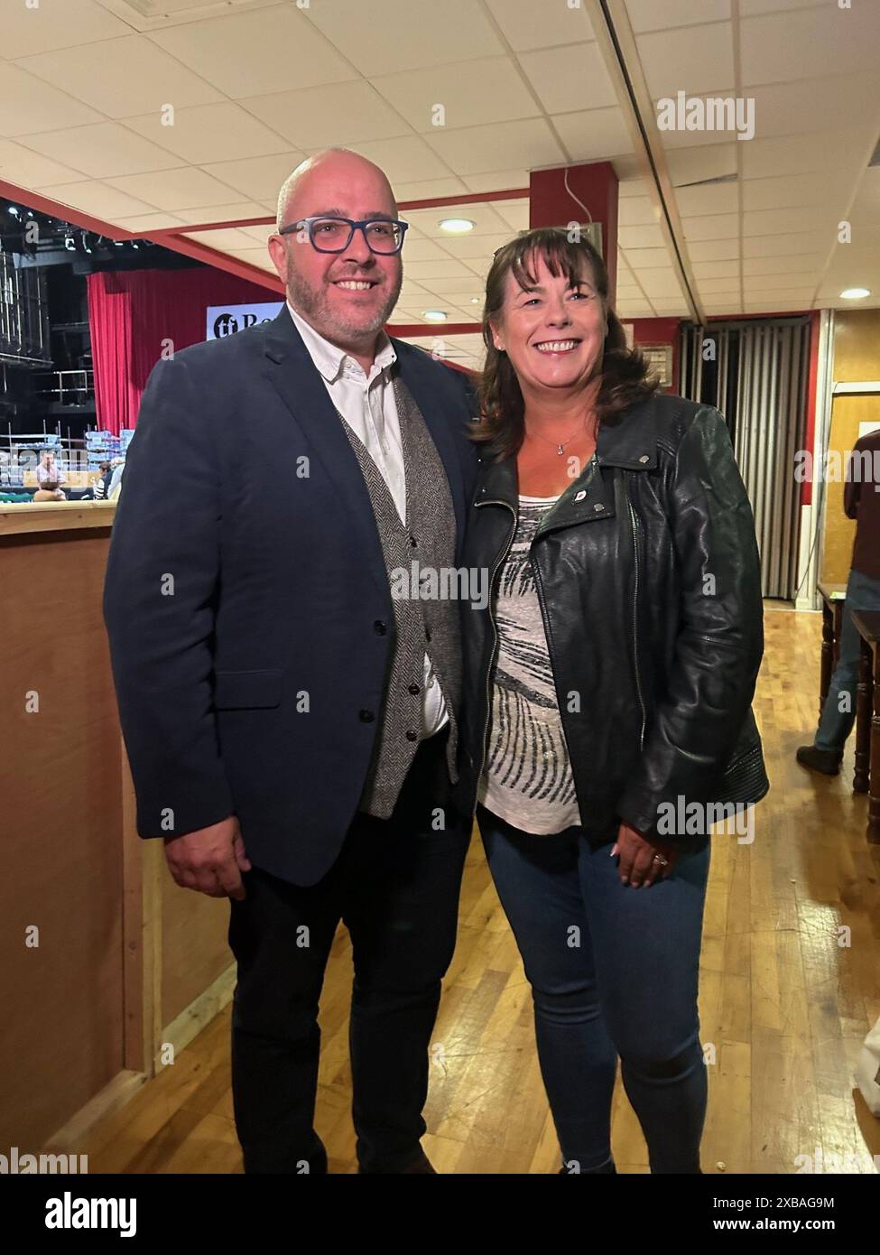 Sinn Fein candidates Chris MacManus and Michelle Gildernew at the TF ...