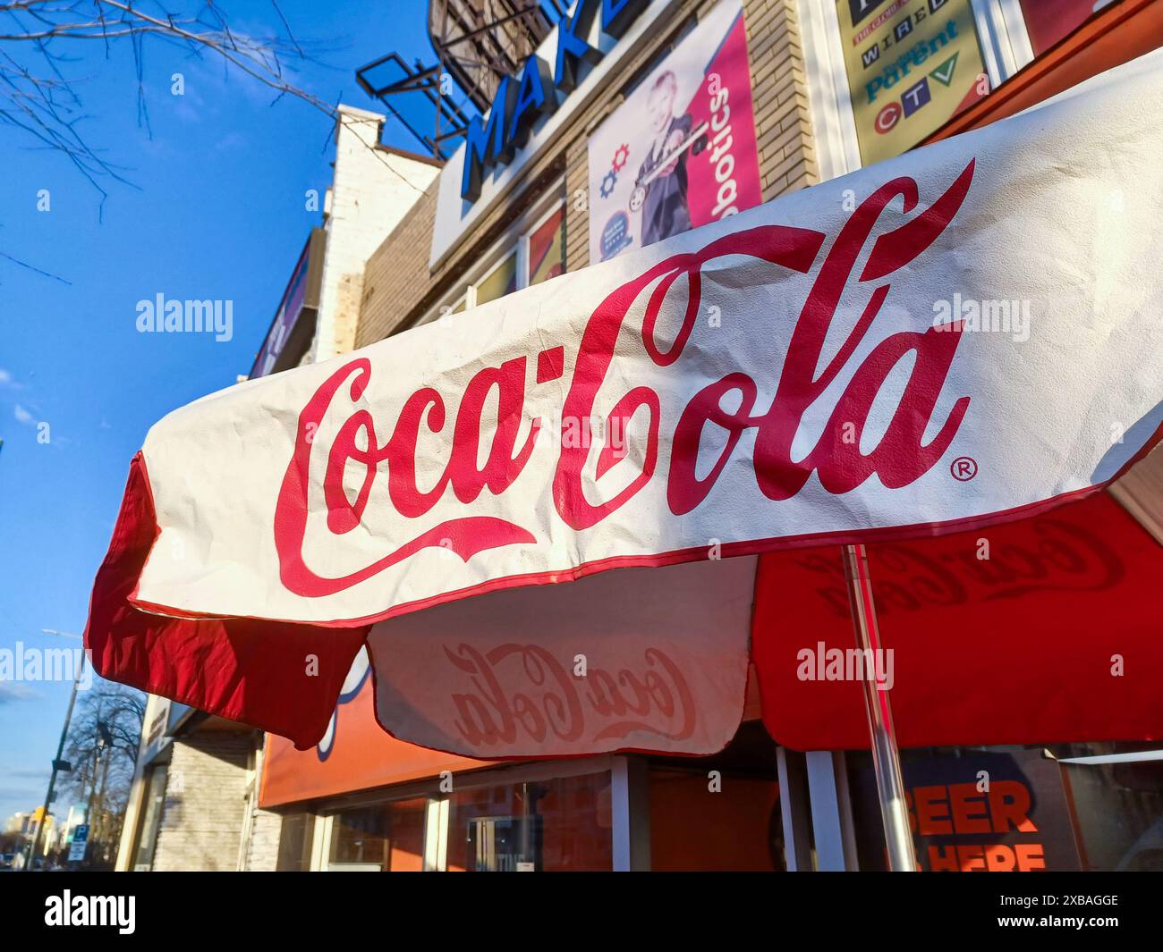 Toronto, ON, Canada – April 17, 2024: View at the Coca Cola Company ...