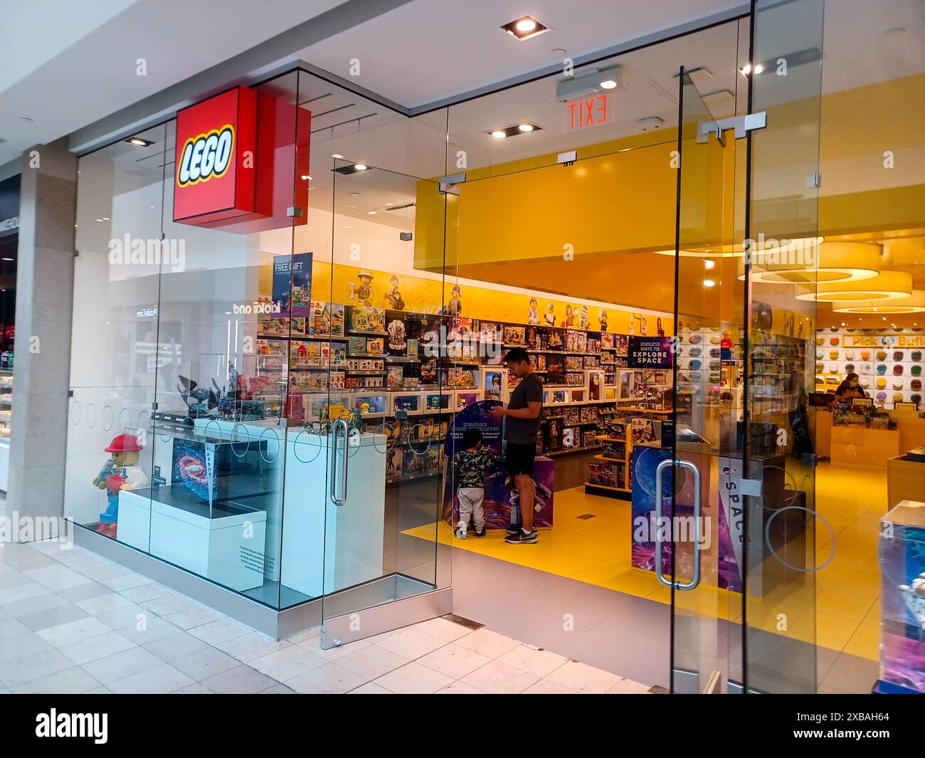 Toronto, ON, Canada - April 29, 2024: View at Lego toys company logo in ...