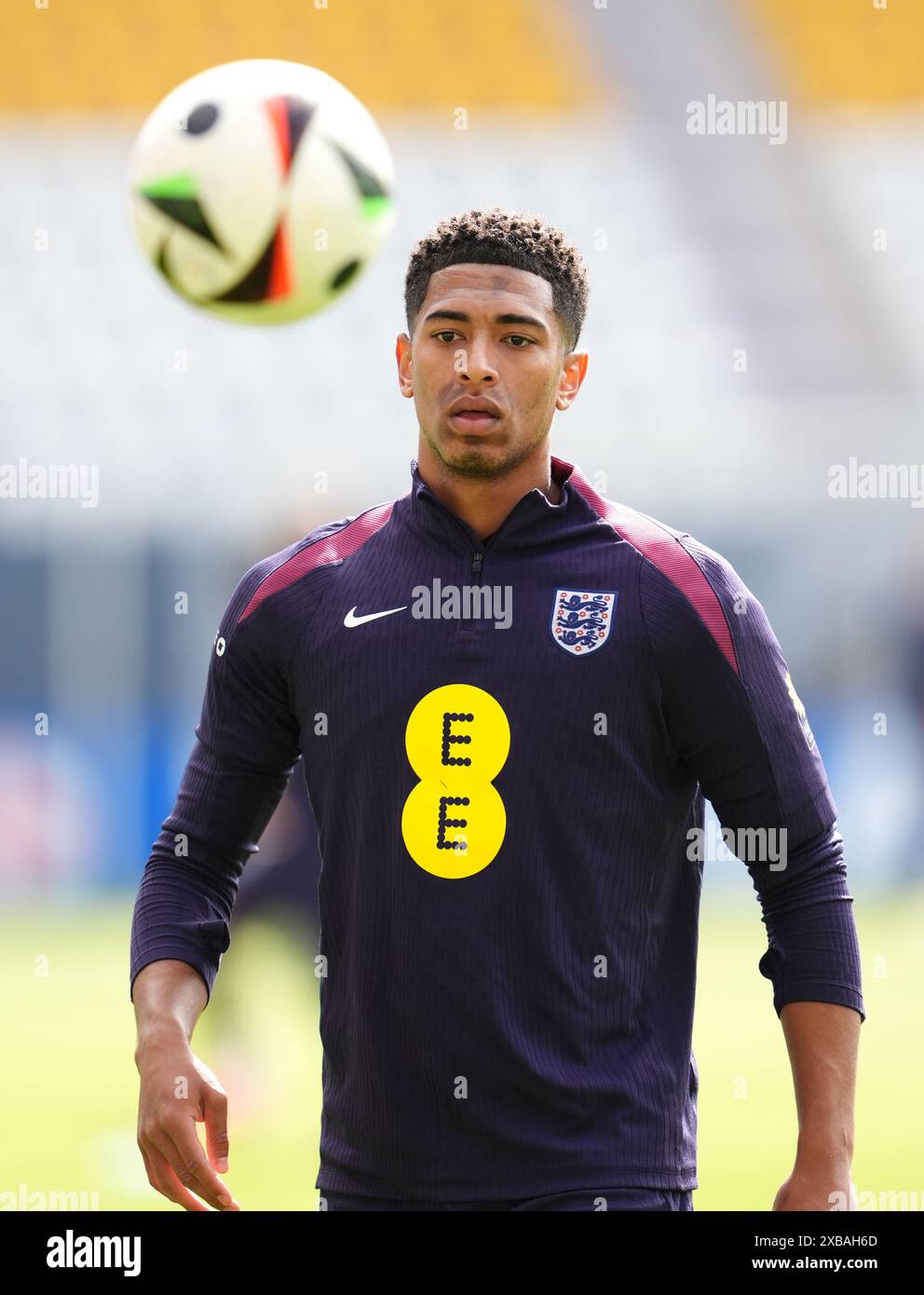 England's Jude Bellingham during a training session at the Ernst-Abbe ...