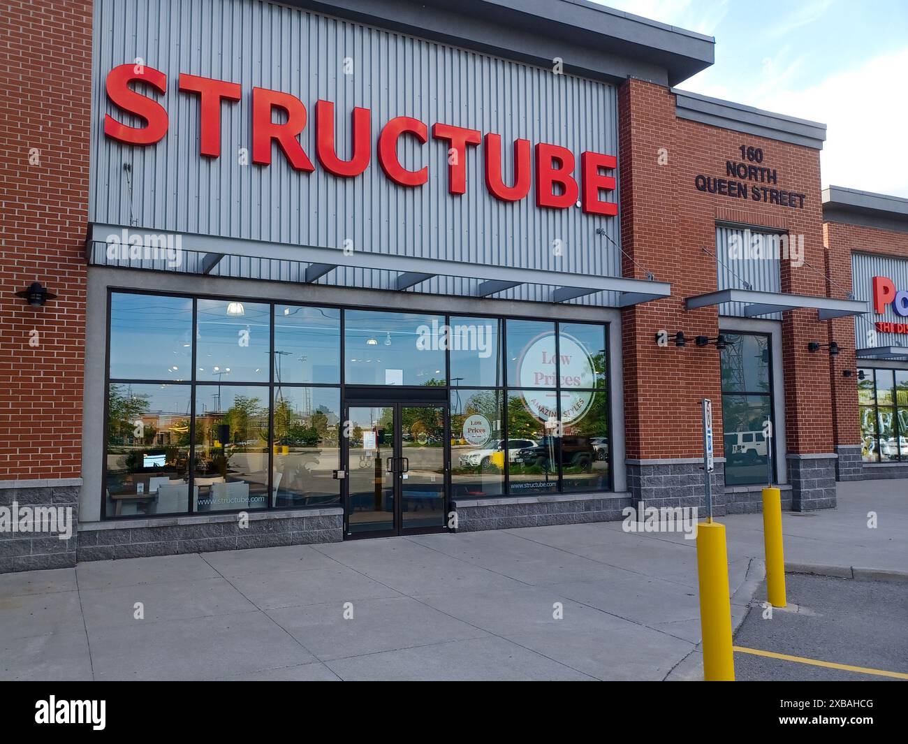 Toronto, ON, Canada – April 17, 2024: View at Structube company sign ...