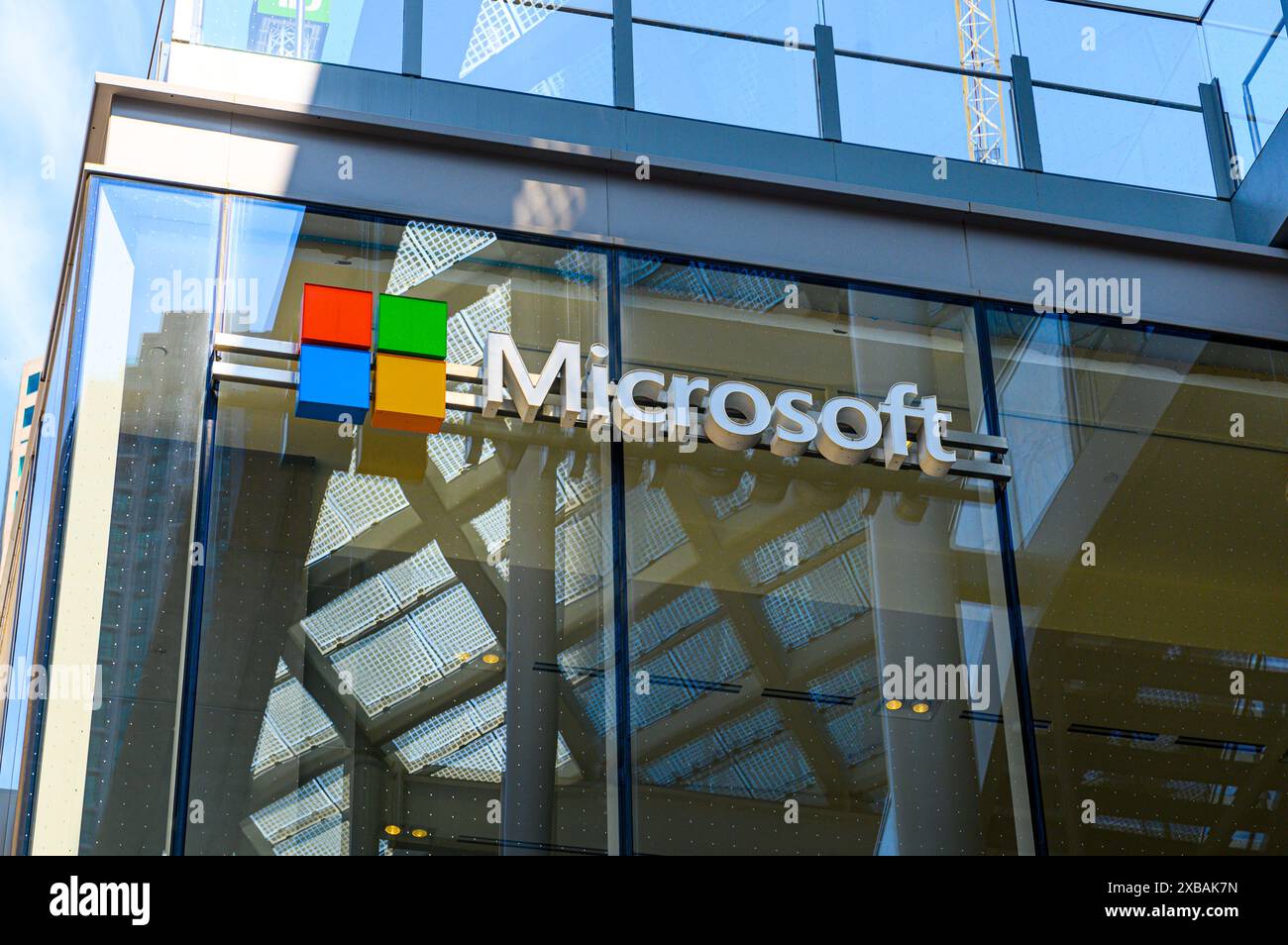 Toronto, ON, Canada - September 10, 2023: View at the logo sign of ...