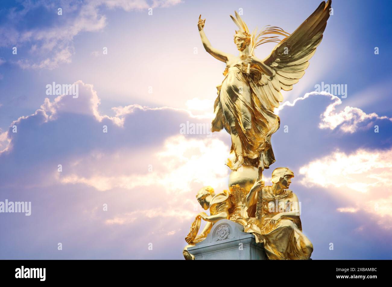 England, London, Buckingham Palace, Queen Victoria Memorial, Nike ...