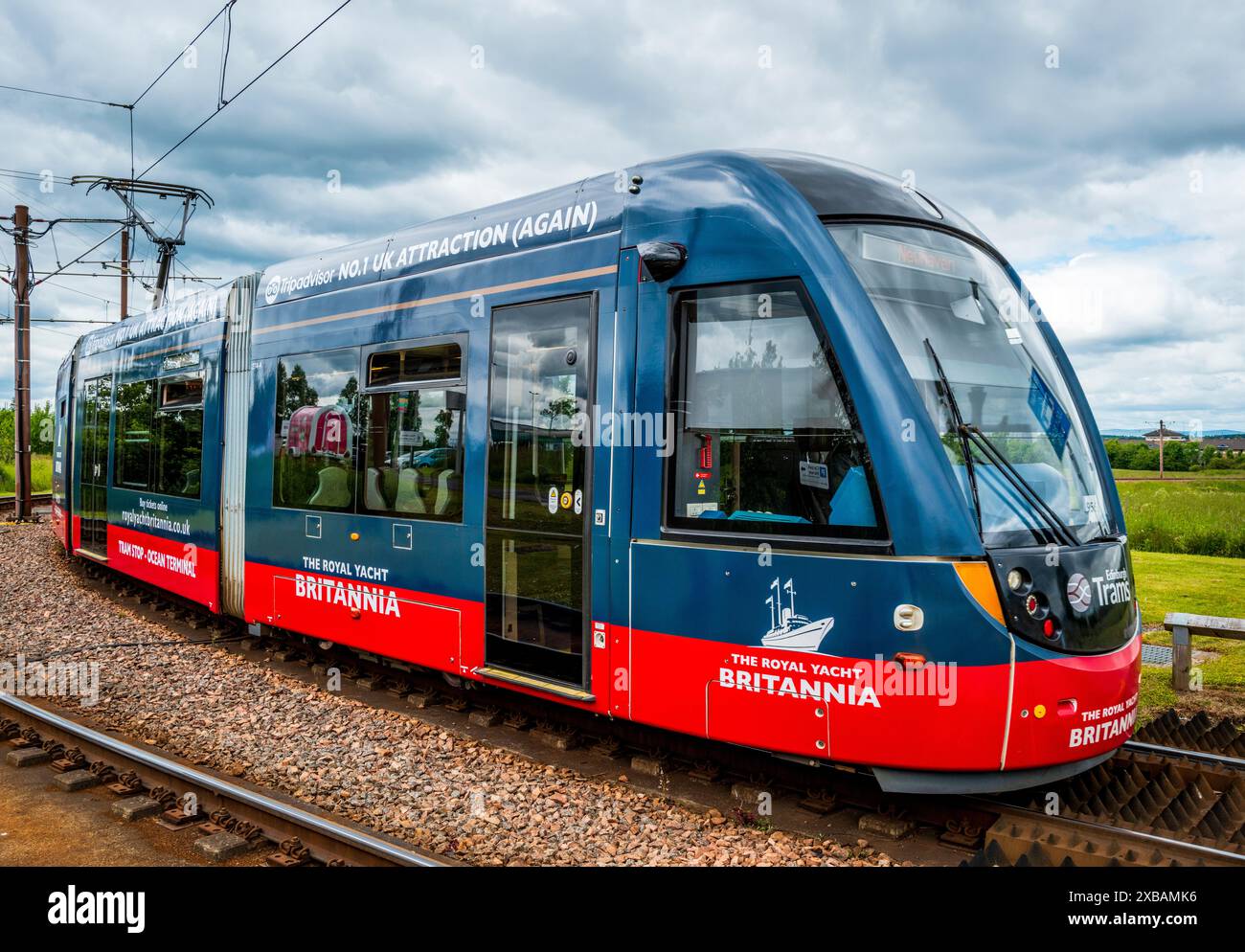 Edinburgh Tram near Ingliston Park & Ride Station, near Edinburgh ...