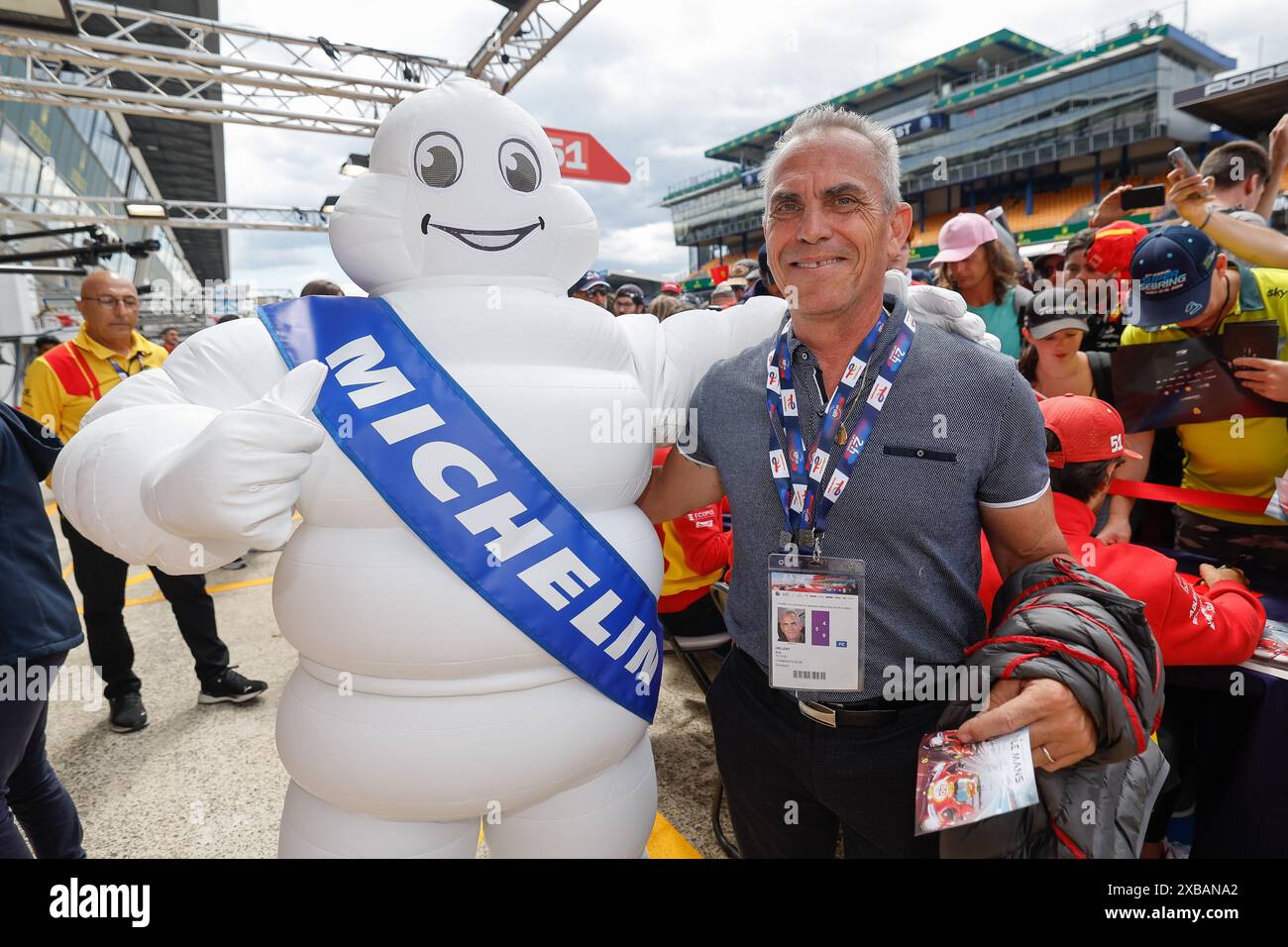 Le Mans, France. 11th June, 2024. HELATY Eric (fra), Bibendum, Bonhomme ...