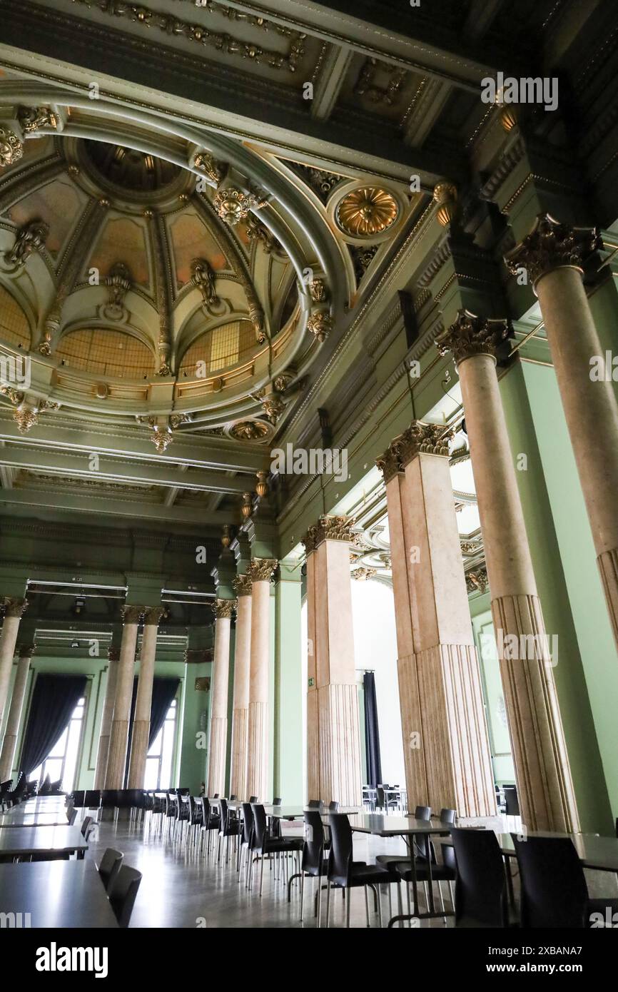 Madrid, Spain- April 8, 2024: Architectural details of Circulo de ...