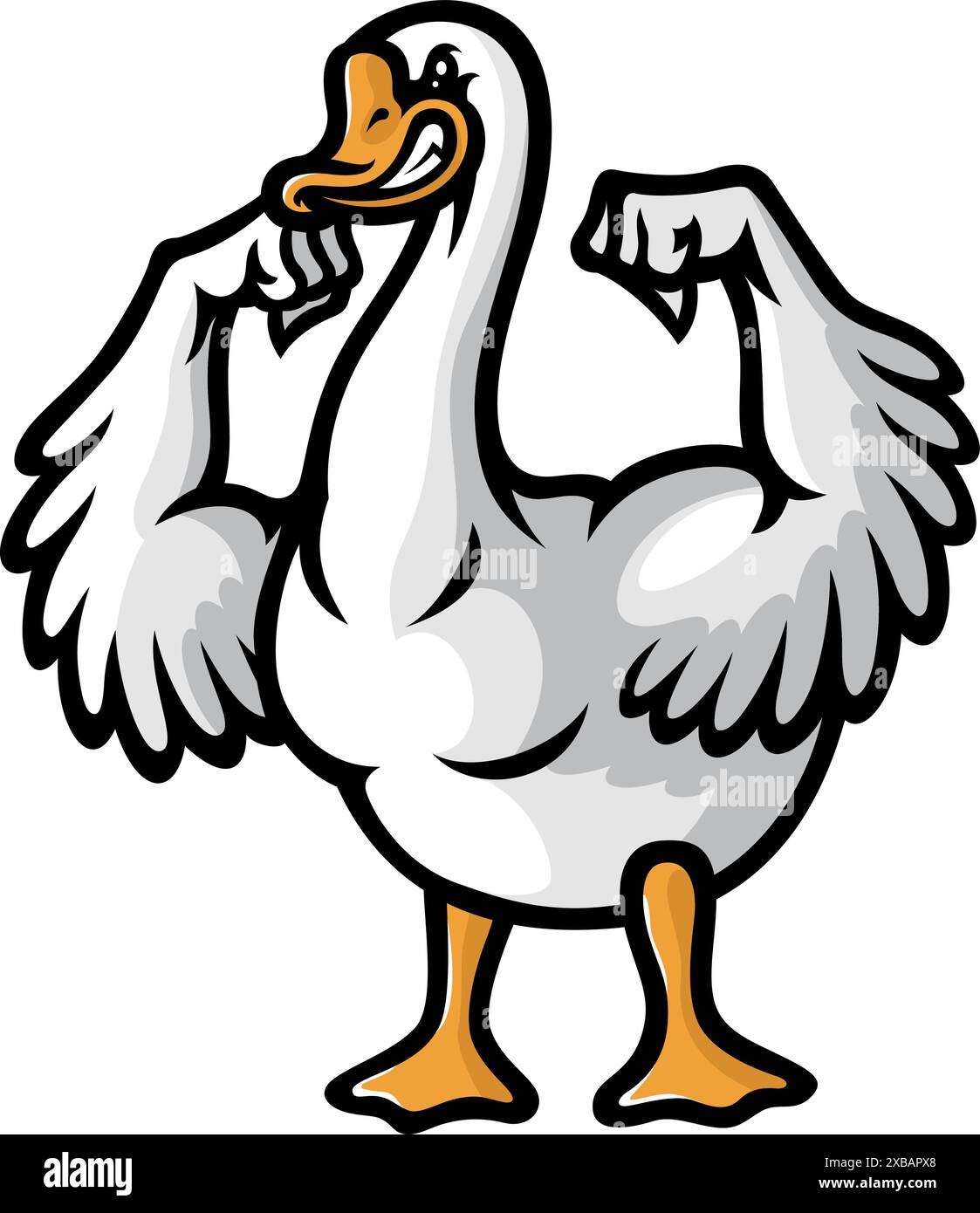 Angry Cartoon Goose