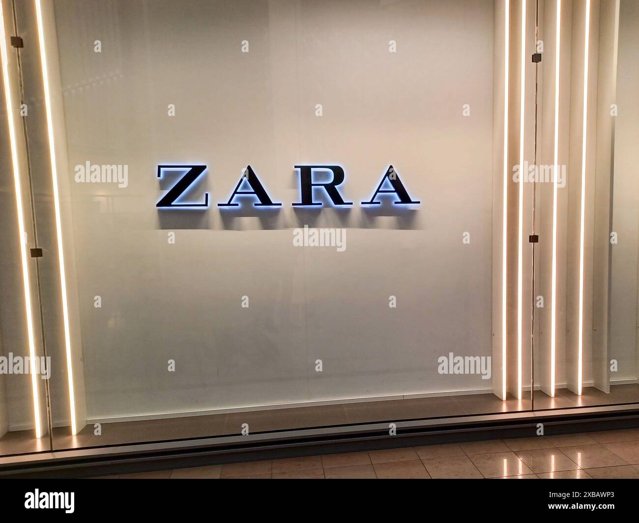 Toronto, ON, Canada - April 29, 2024: View at the fashion clothes store ...