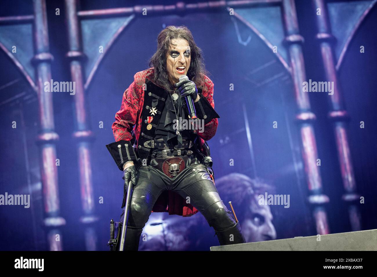 Solvesborg, Sweden. 08th, June 2024. The American singer Alice Cooper ...