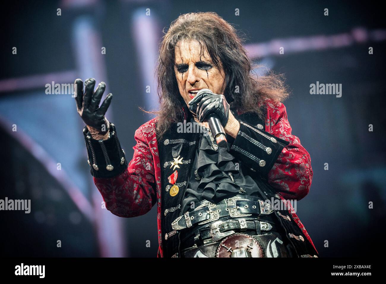 Solvesborg, Sweden. 08th, June 2024. The American singer Alice Cooper ...