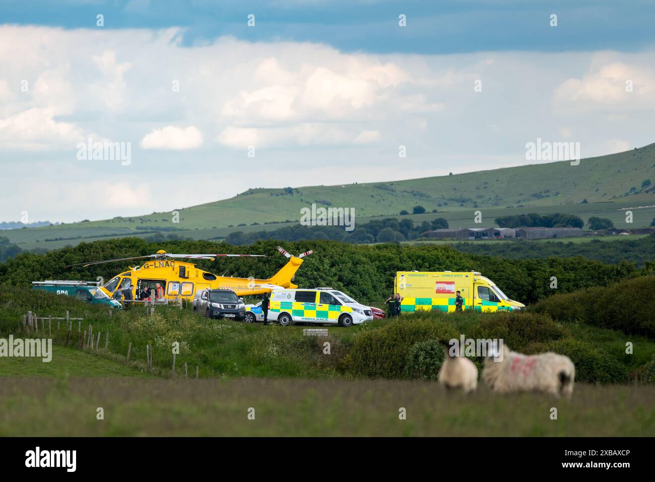 A dramatic rescue involving the Air Ambulance service, Coastguards ...