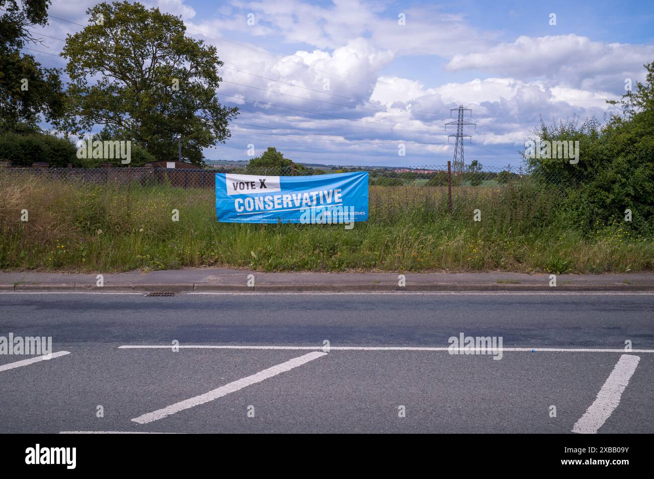 Election 2024 - Conservative banner in safe seat of Rayleigh who's MP ...