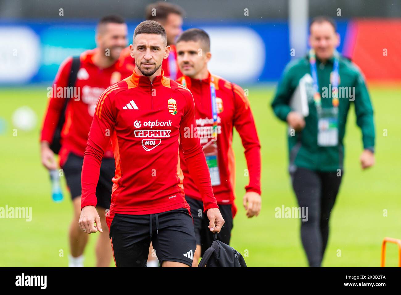 Ankunft der Mannschaft auf dem Trainingsplatz GER, Training Ungarische ...