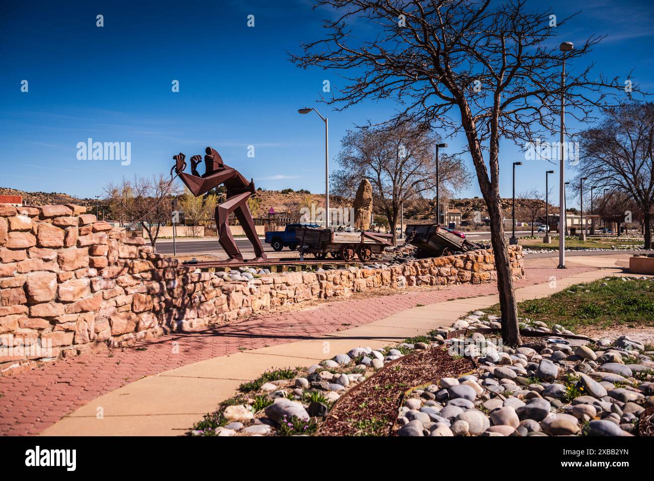 Gallup, New Mexico USA - March 18, 2017: We The People Park is home to ...