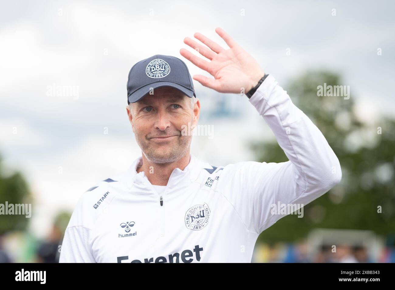 Kasper Hjulmand (Daenemark, Cheftrainer) Oeffentliches Training ...