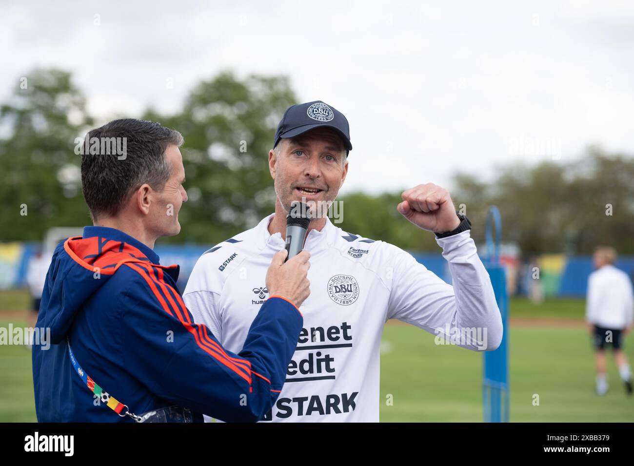Kasper Hjulmand (Daenemark, Cheftrainer), Faust Oeffentliches Training ...