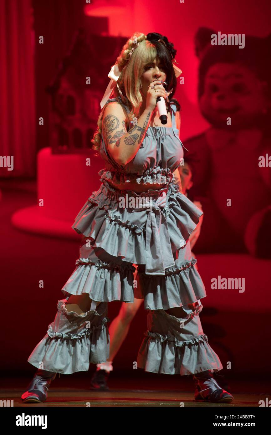 American singer and songwriter, Melanie Martinez, performs at a sold ...