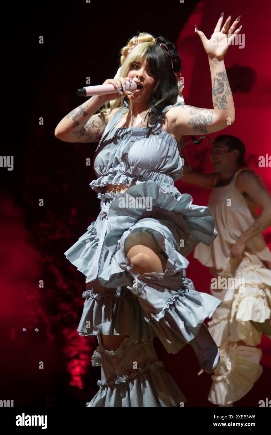 American singer and songwriter, Melanie Martinez, performs at a sold ...