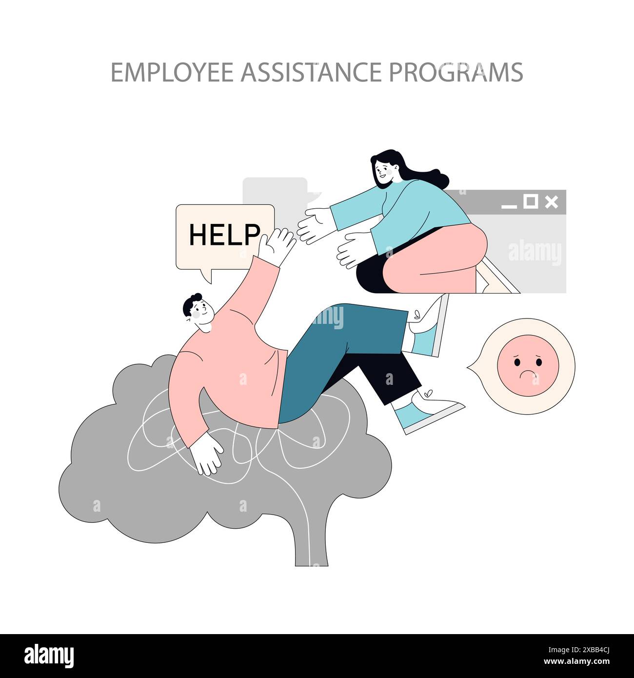 Mental Health Support concept. Professional extends a helping hand to a ...