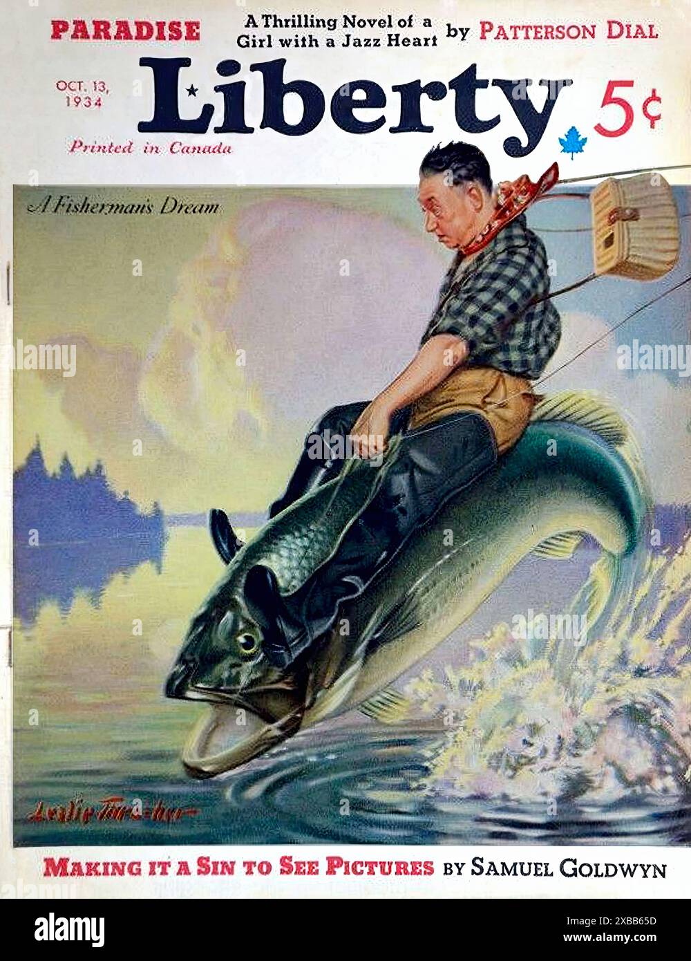 THRASHER Leslie - A Fisherman's Dream-Liberty Magazine Oct - 13 - 1934 ...