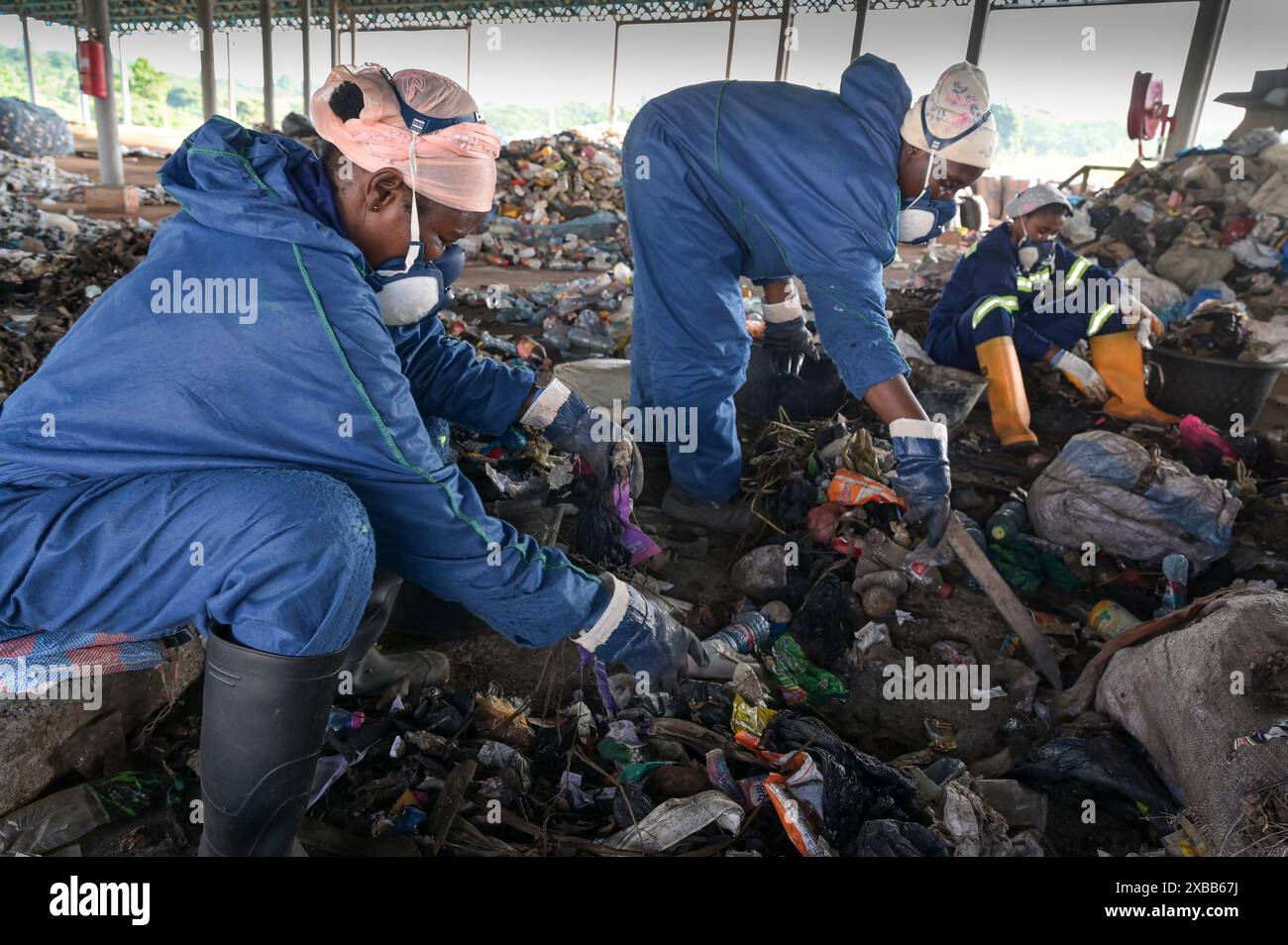GHANA, Ashanti region, Kumasi, Gyankobaa W2E Waste To Energy Biogas ...