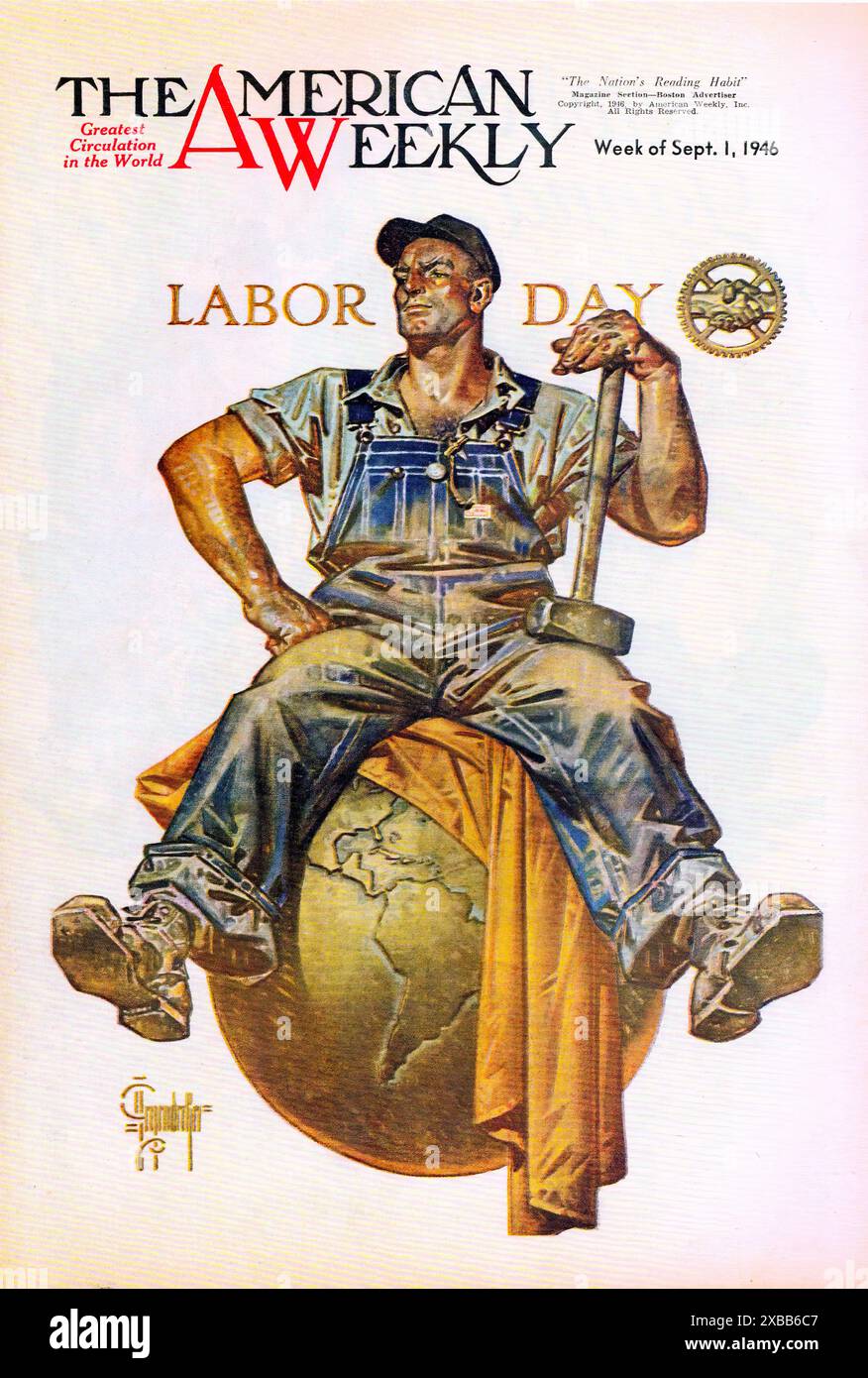 LEYENDECKER J - C - (Joseph Christian, 1874-1951). American Weekly ...