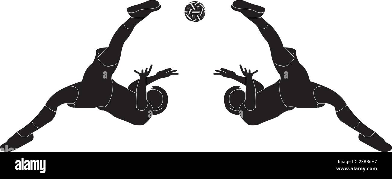 Takraw player logo design vector silhouette Stock Vector Image & Art ...