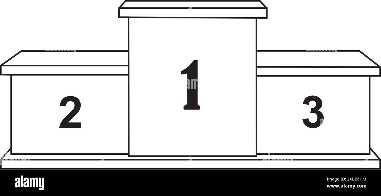 Winner Podium Icon. Alas Logo. Vector Illustration Stock Vector Image ...