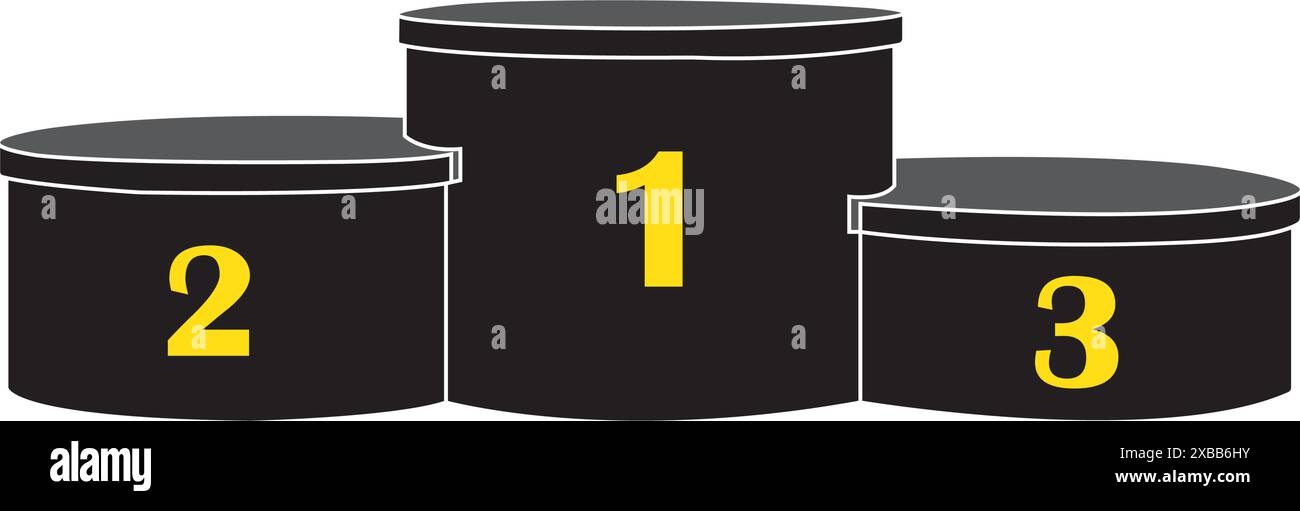 Winner Podium Icon. Alas Logo. Vector Illustration Stock Vector Image ...