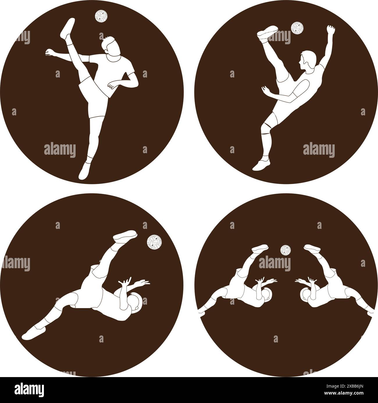Takraw player logo design vector silhouette Stock Vector Image & Art ...